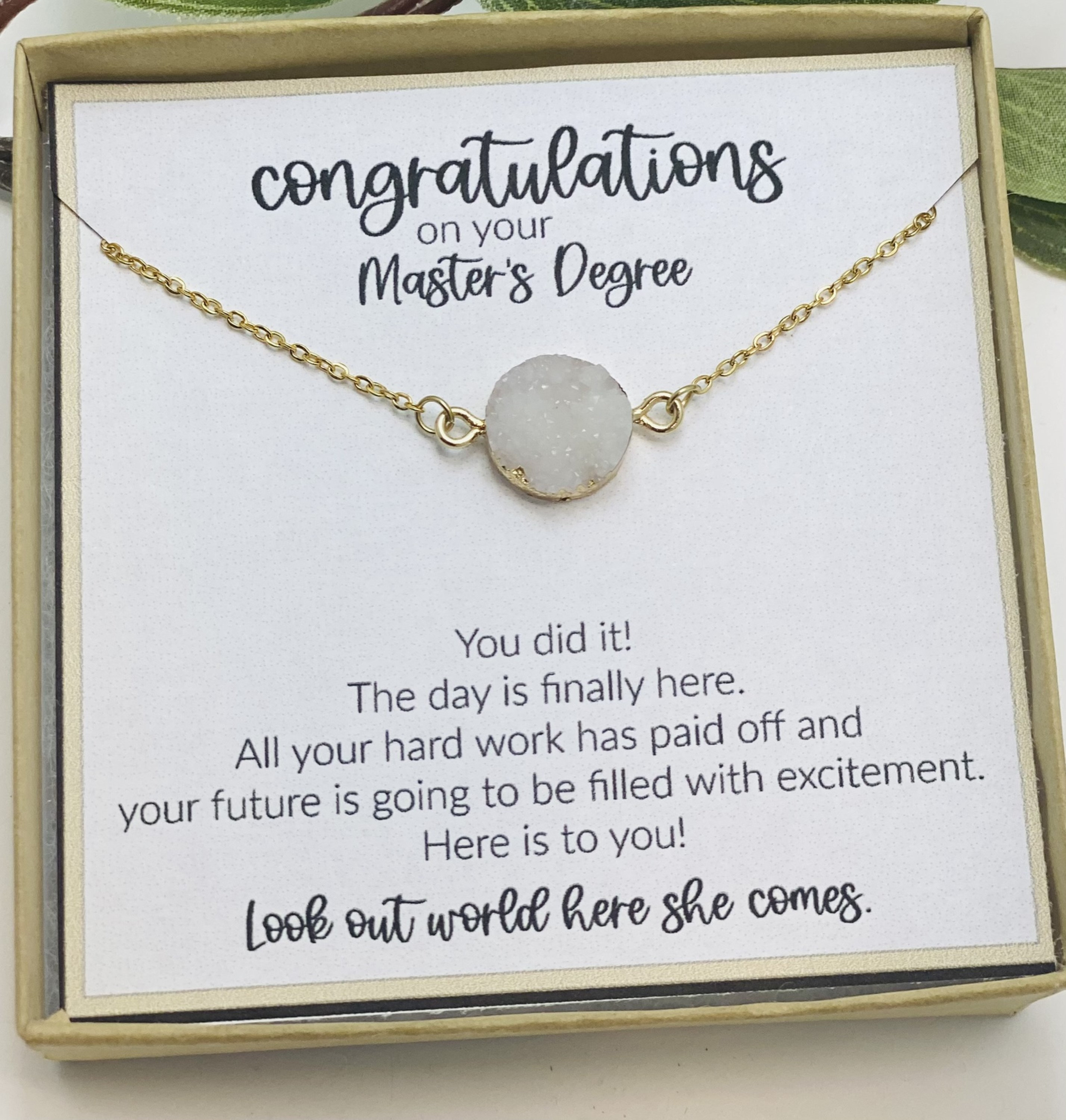 Masters Degree Graduation Gift Masters Degree Gift - Etsy
