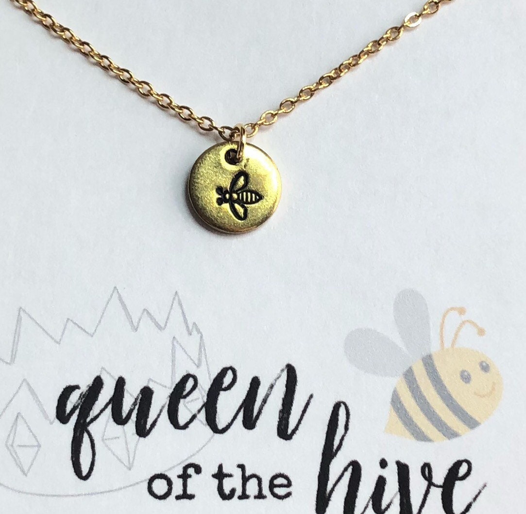 Bee Jewelry Queen of the Hive Bee Necklace Preschool - Etsy