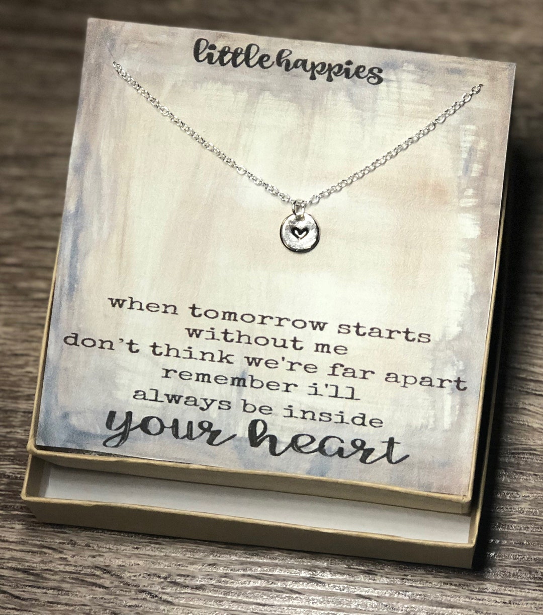 Sympathy/grief Necklace - Dainty Womens Necklace, Inexpensive Gift ...