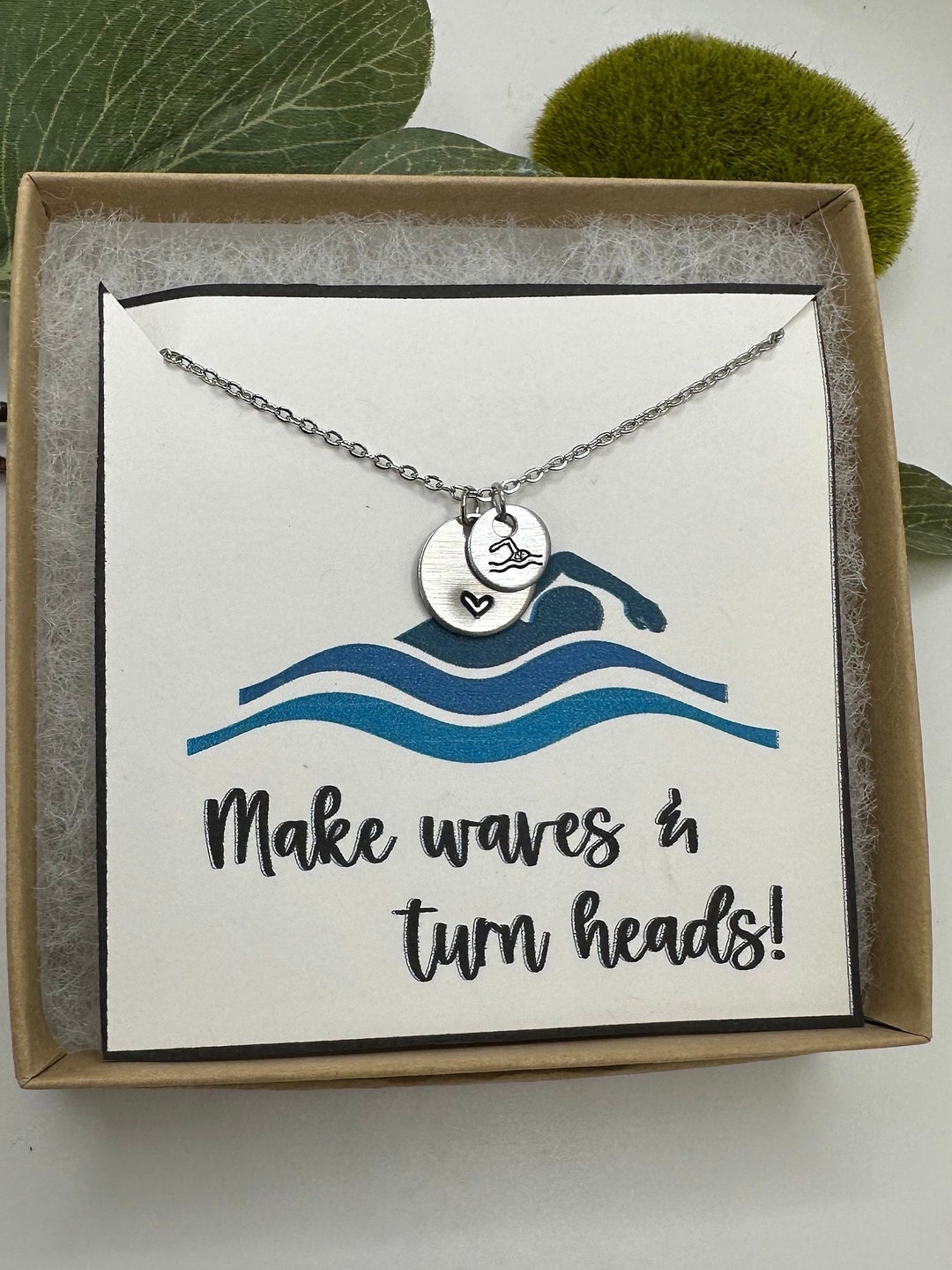 Swim Gifts, Gift for Swimmer, Swim Necklace, Gift for Swim Team, Swim ...
