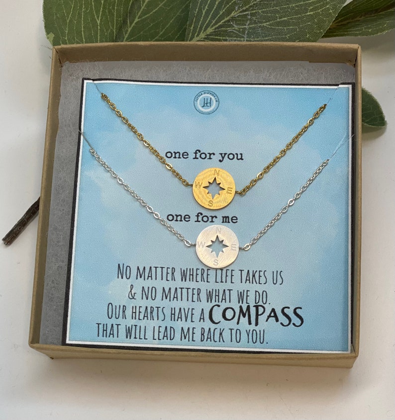 Compass Bracelet, Bracelet Set for Best Friends, 2 Compasses, Gift for ...