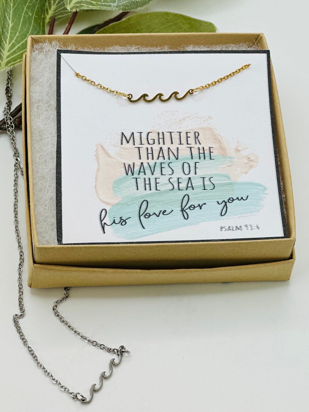 Gift for Friend, Miscarriage Gift, Wave Necklace, Encouragement Gift ...