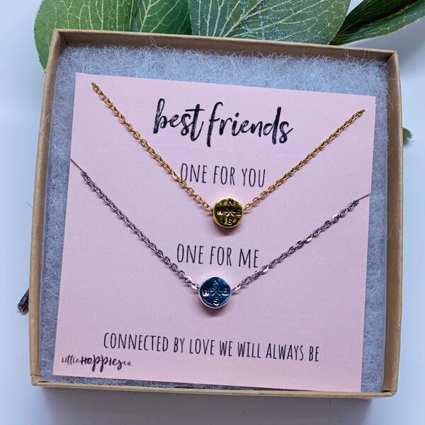 Best Friend Necklace for 2 - Etsy