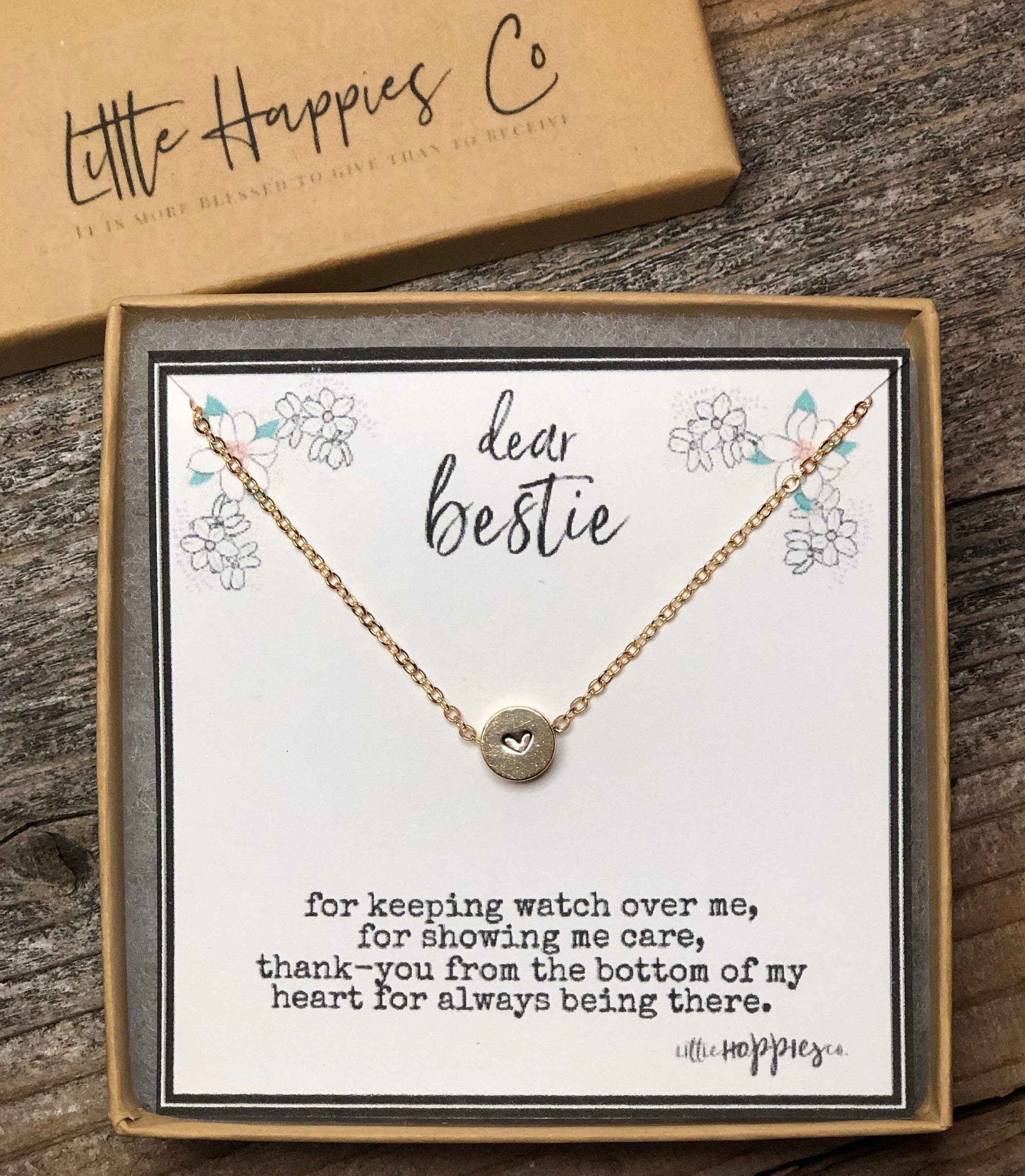 Gift for Friend Friendship Gift Friendship Necklace Best - Etsy