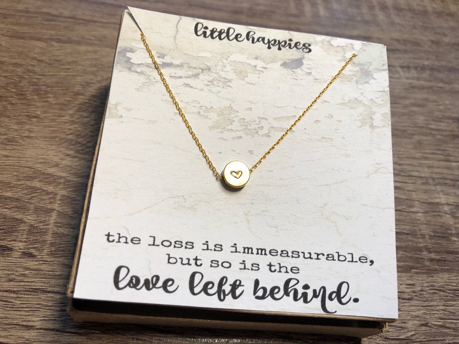 Sympathy/grief Necklace - Dainty Womens Necklace, Inexpensive Gift ...