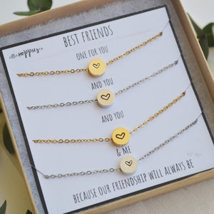Set of 6 Friend Necklaces, Set of 6 Necklaces, Gift Set of 6 Necklaces ...