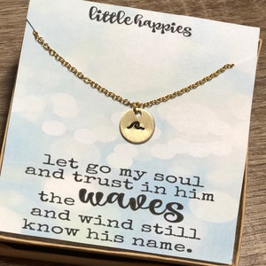 Wave Necklace, Gift for Her, Encouragement Gift, Grief Gift, Sympathy ...