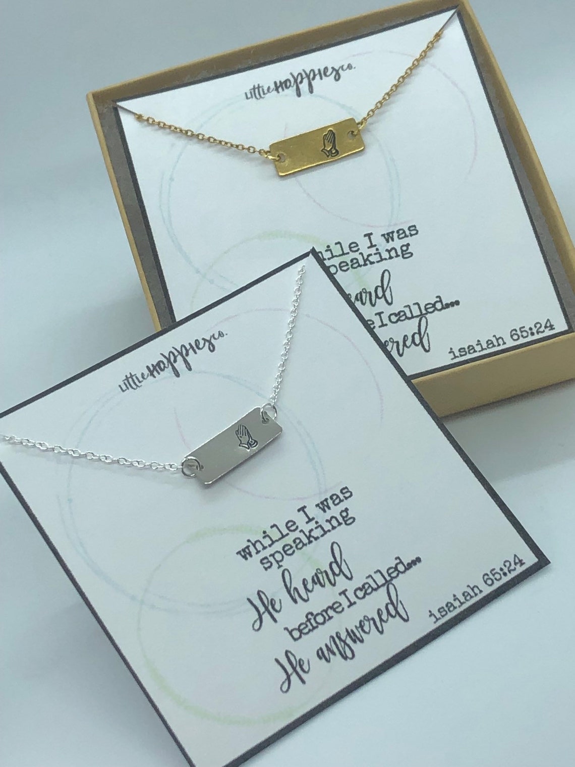 Prayer Necklace, Encouragement Necklace, Praying for You, Christian ...