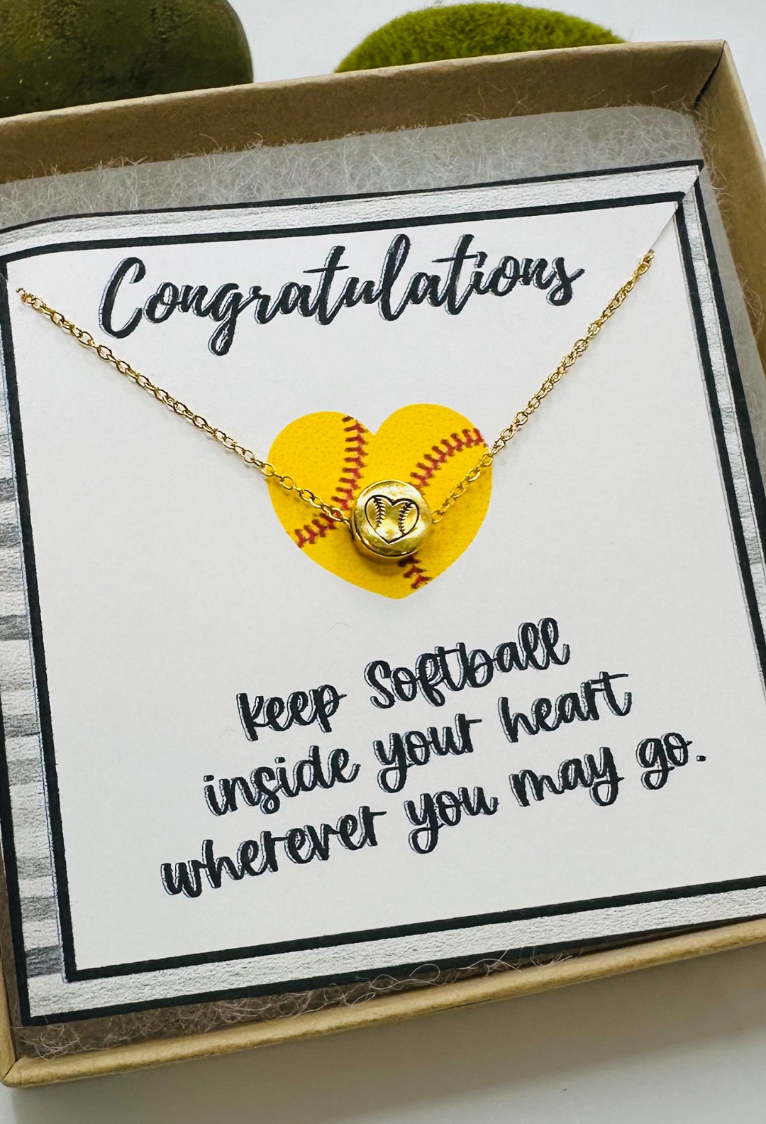 Personalized Girls Softball Necklace for Players and Teams - Perfect ...
