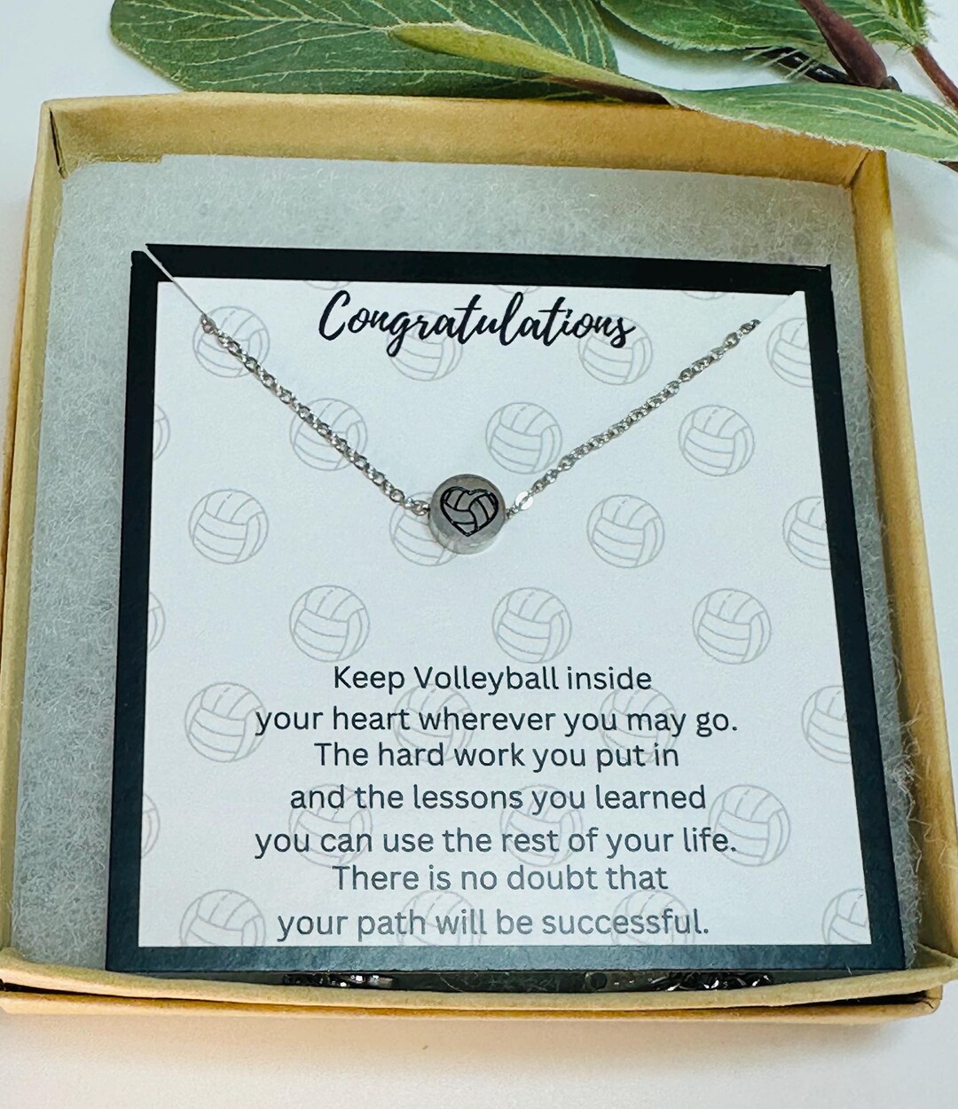 Volleyball Team Gifts, Gift From Coach to Player, Volleyball Necklace ...