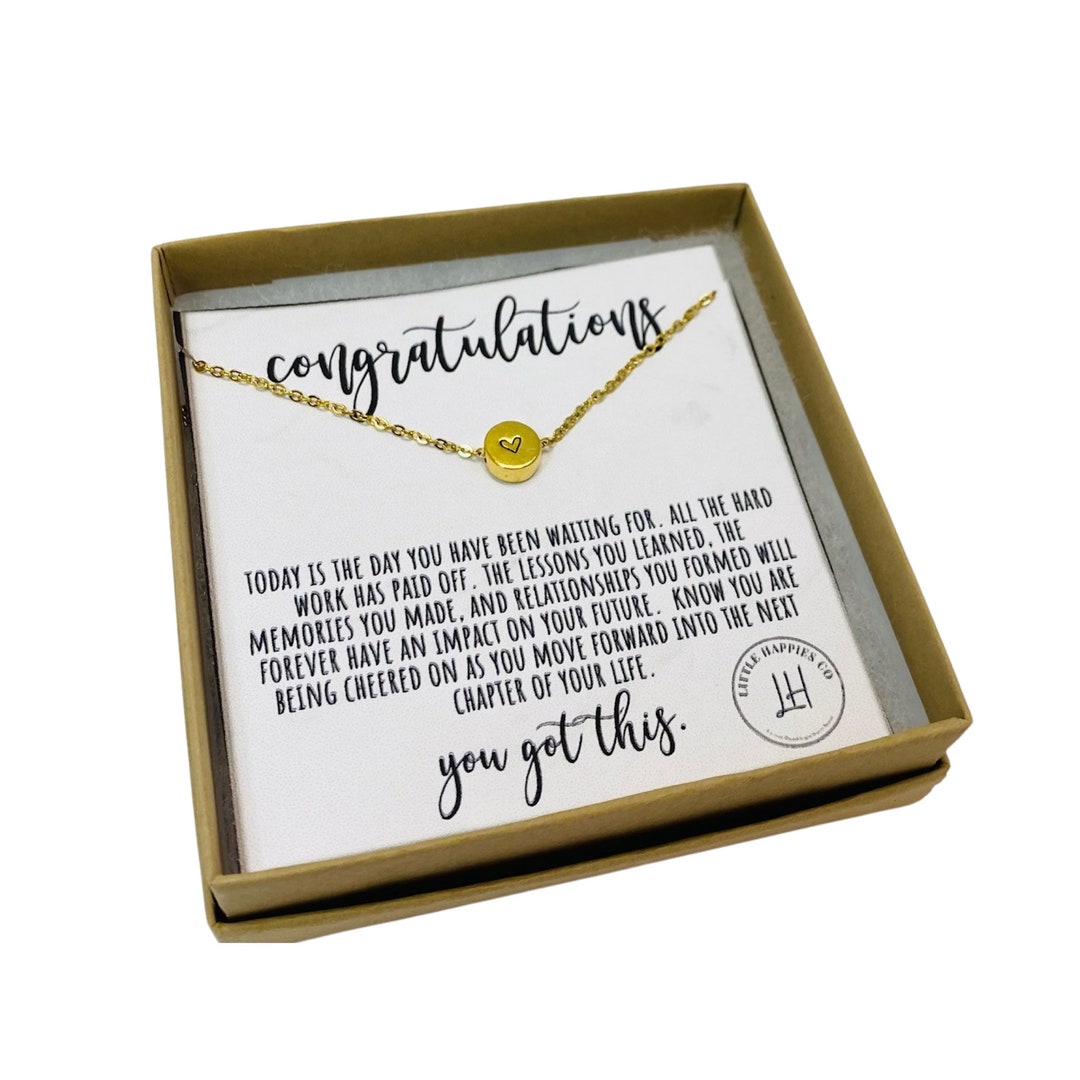 Graduation Present, 2025 Graduate, Congratulations Grad Necklace, 2025 ...