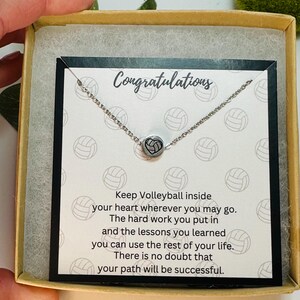 Volleyball Team Gifts, Gift From Coach to Player, Volleyball Necklace ...