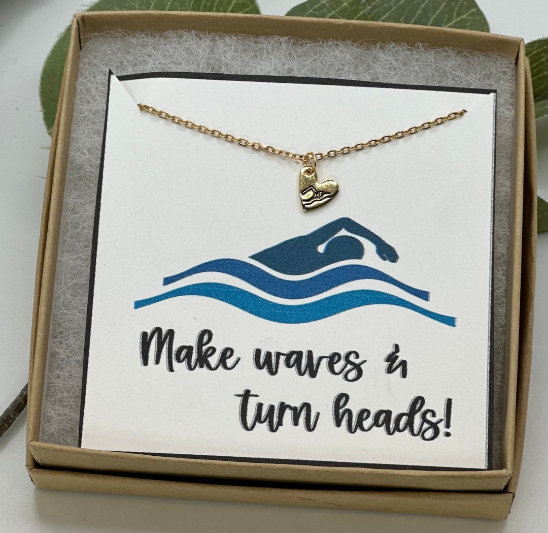 Swim Gifts, Gift for Swimmer, Swim Necklace, Gift for Swim Team, Swim ...