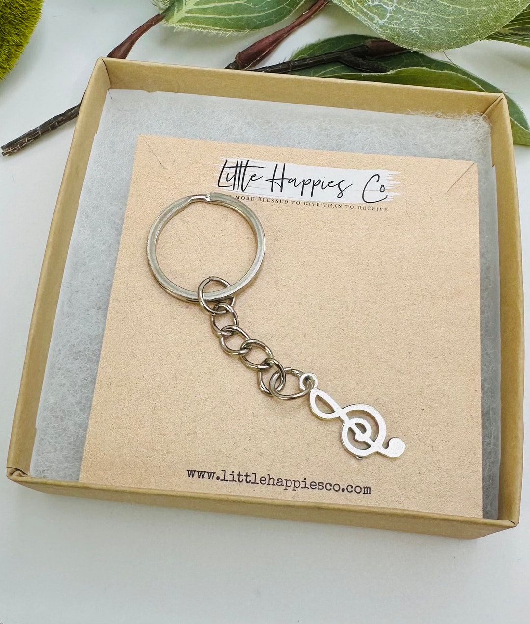 Music Note Keychain, Gift for Music Teacher, Marching Band Gift, Music ...