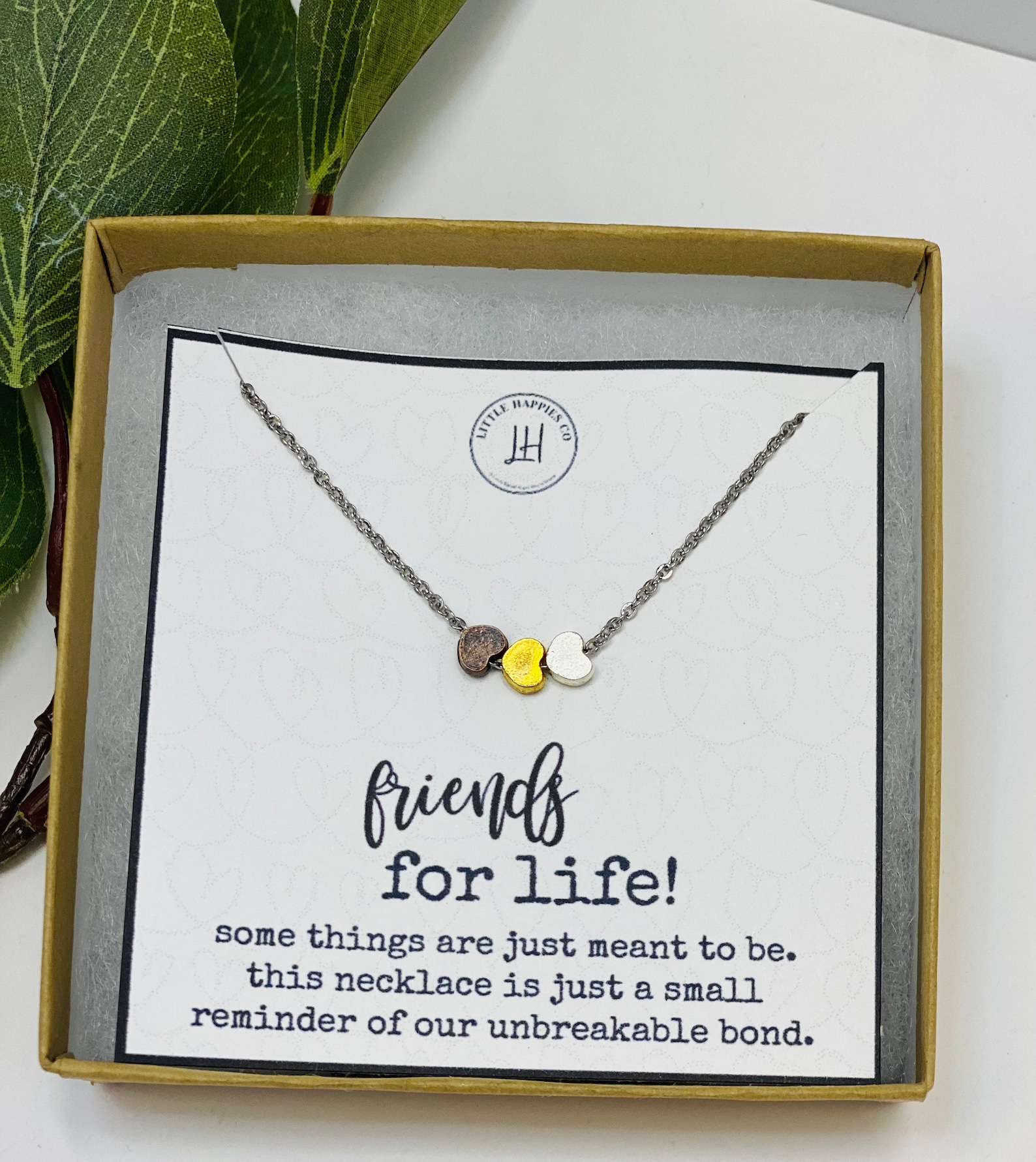 Gift for Friend Friendship Gift Friendship Necklace Best | Etsy