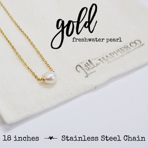 Graduation Gift for Girl – Small Pearl Necklace, Dainty Jewelry ...