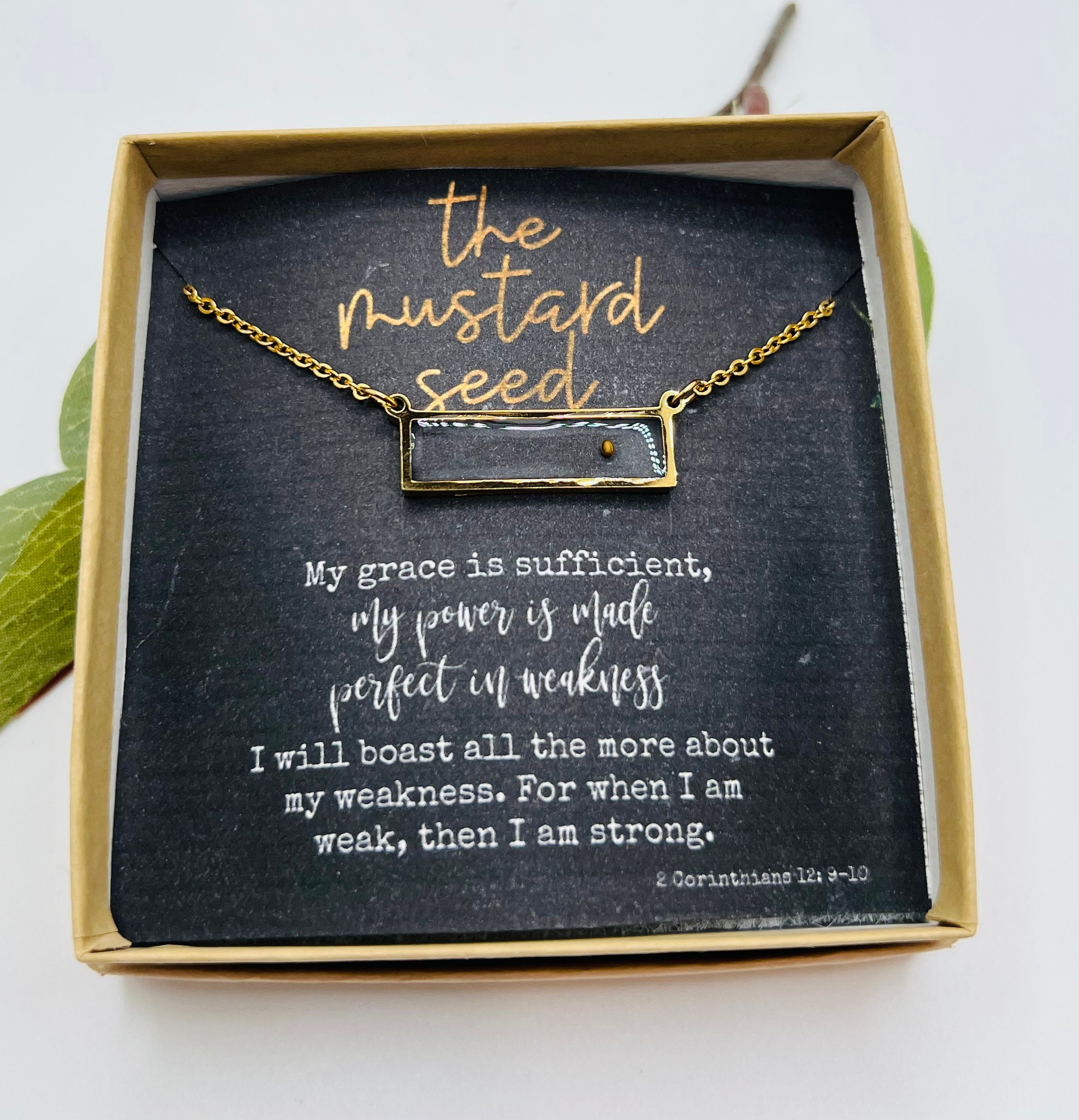 Mustard Seed Necklace, Miscarriage Gift, Faith Necklace, Encouragement ...