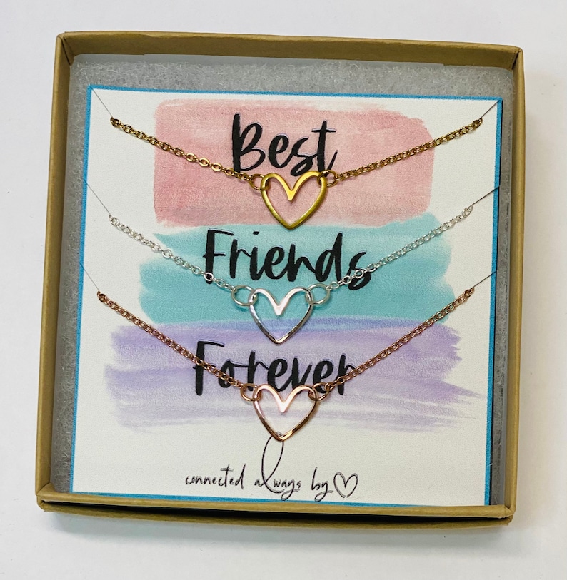 3 Best Friends Necklace 3 Necklace Set 3 Sisters Gifts - Etsy