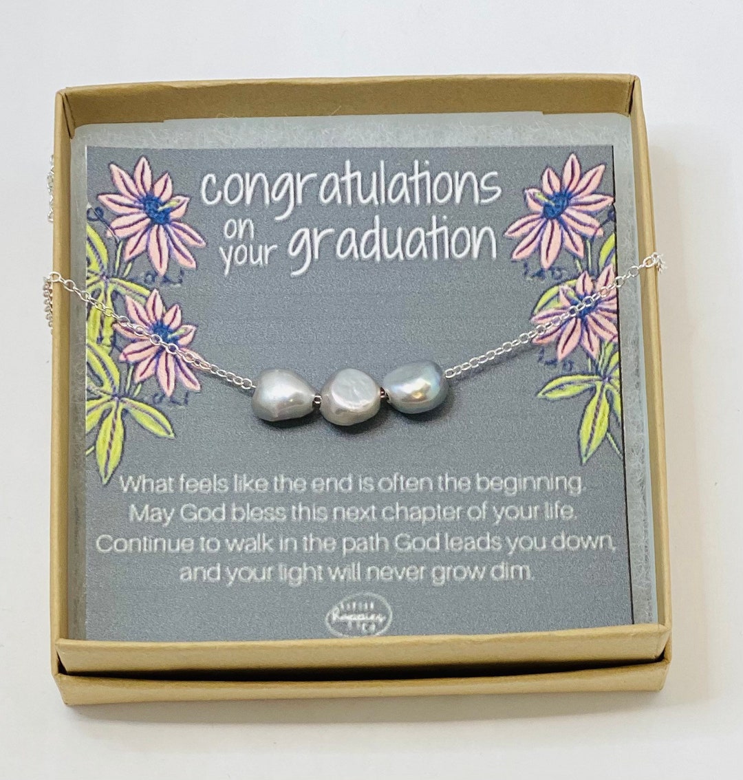 Graduation Necklace, Graduation Gift, Graduation Jewelry, Class of 2025 ...