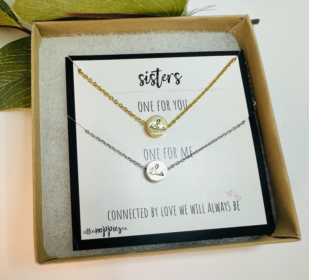 Sister Necklace for 2 Sisters, Gift for Sister, Sorority Sister Gift ...