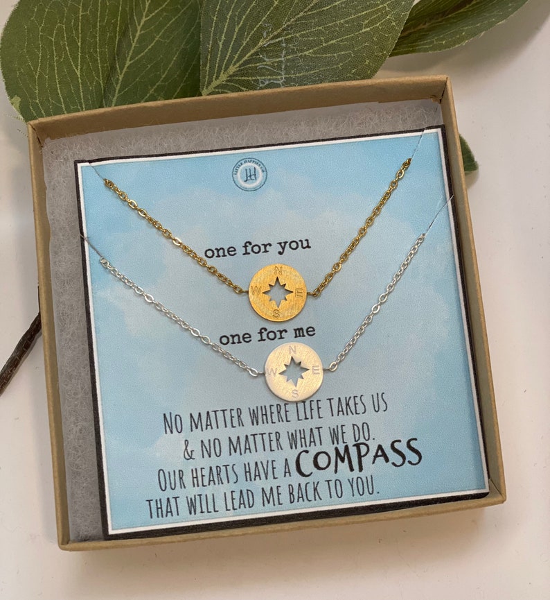 Compass Bracelet, Bracelet Set for Best Friends, 2 Compasses, Gift for ...