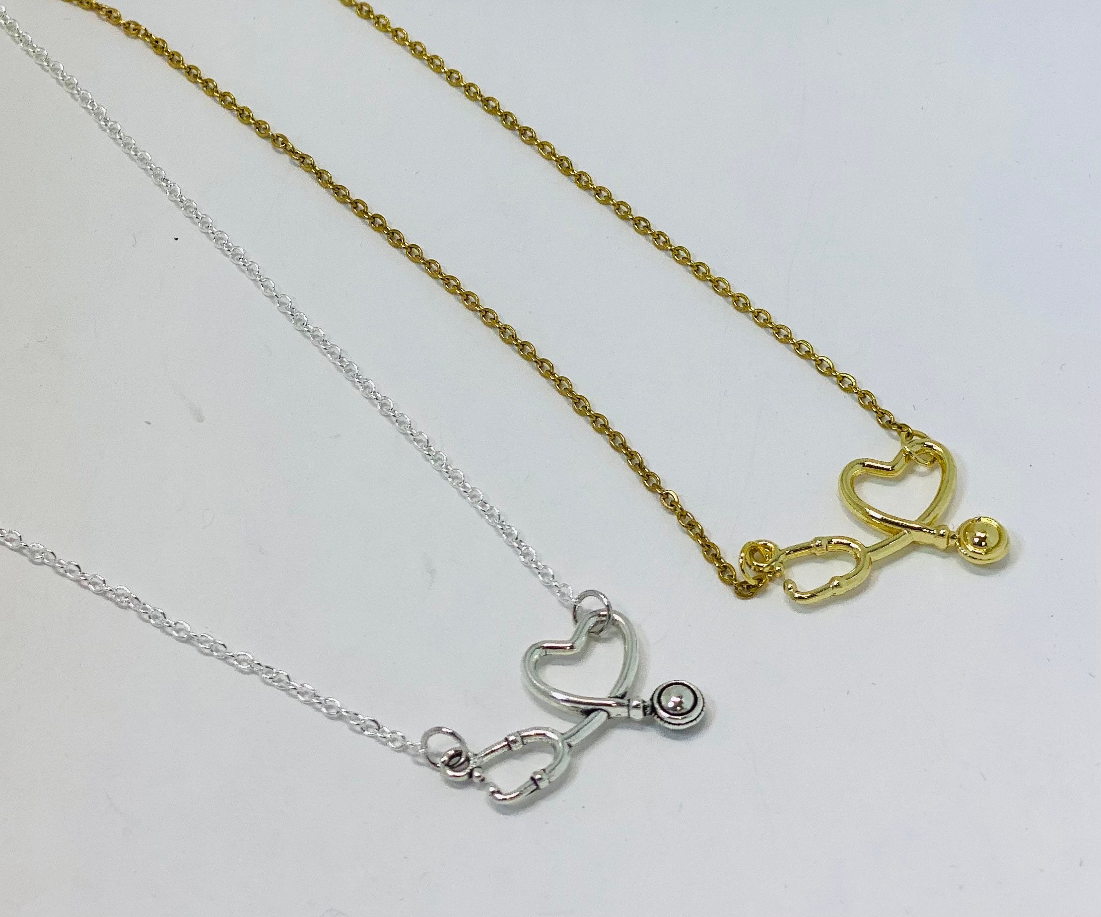 Nurse Gift Stethoscope Necklace RN Nurse Necklace RN Gifts - Etsy