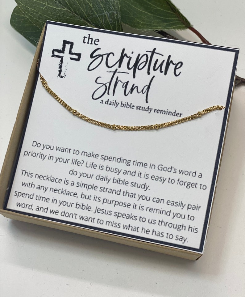 Christian Jewelry Gift Bible Study Reminder Scripture - Etsy