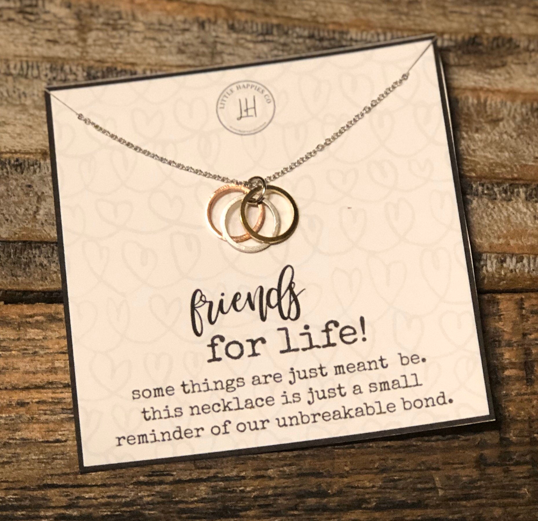 Gift for Friends Friendship Gift Friendship Necklace - Etsy