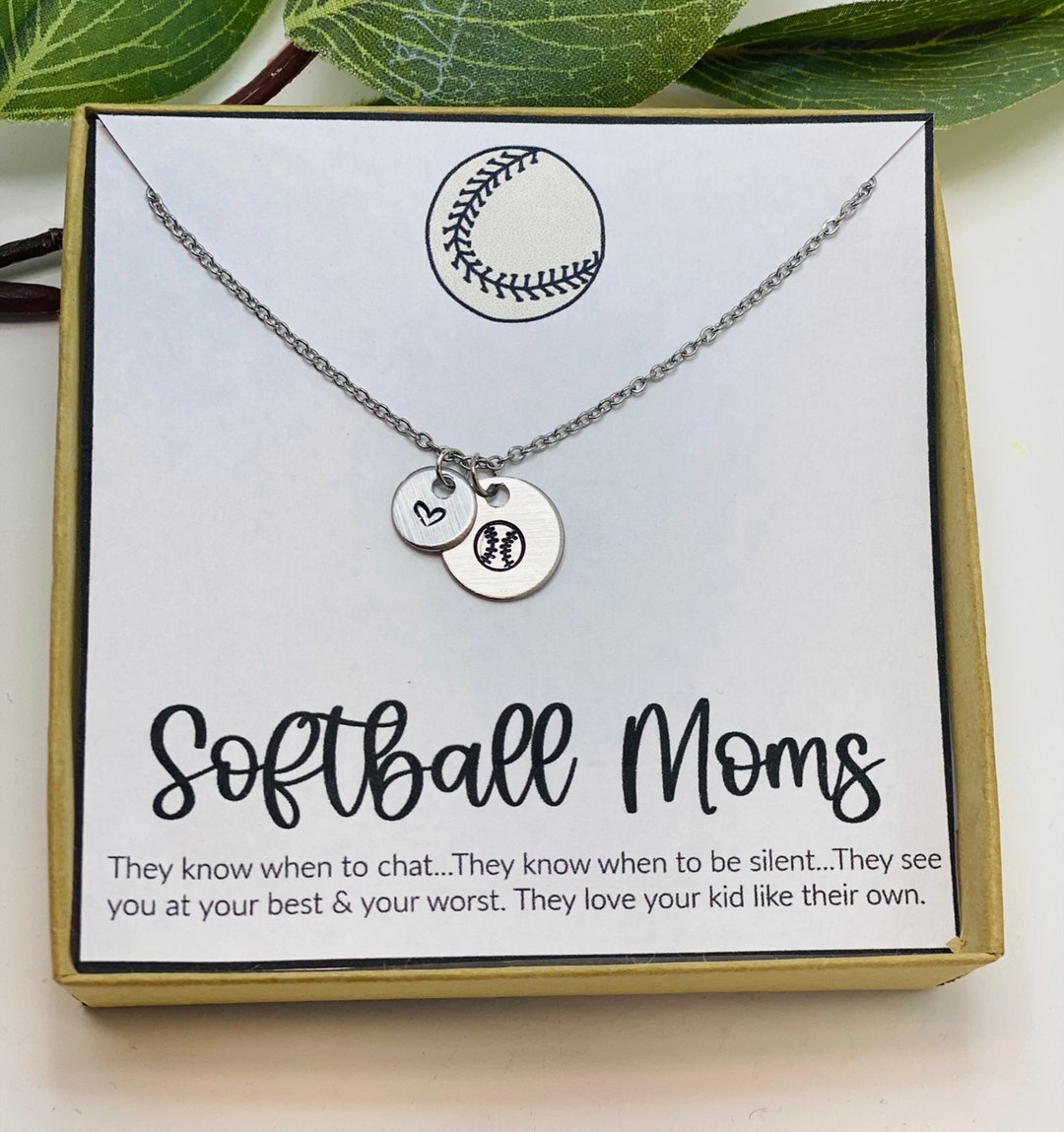 Softball Mom Necklace, Softball Mom Gifts, Necklace for Softball Mom ...