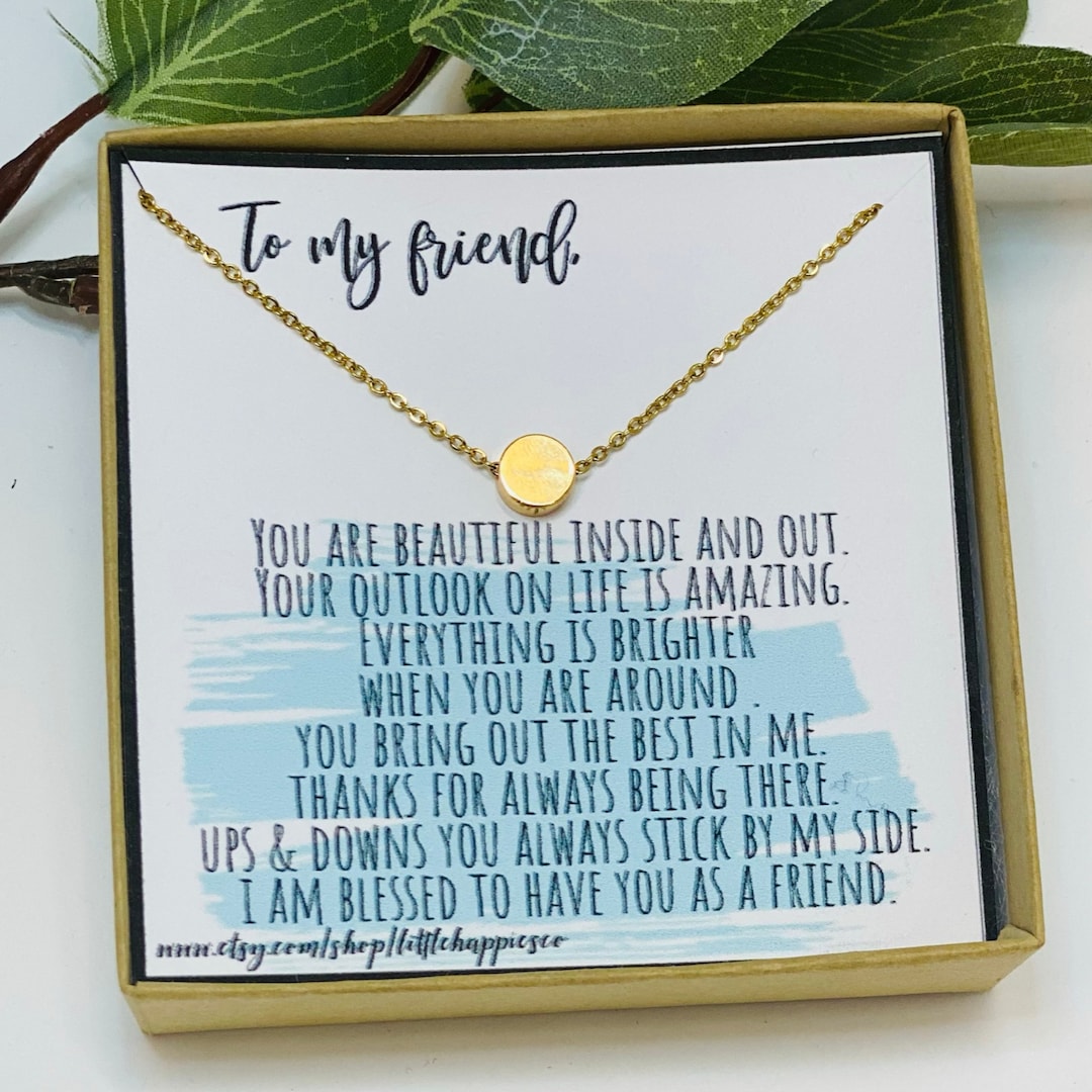 Personalized Gifts for Friends, Best Friend Necklace, Gift for Her ...