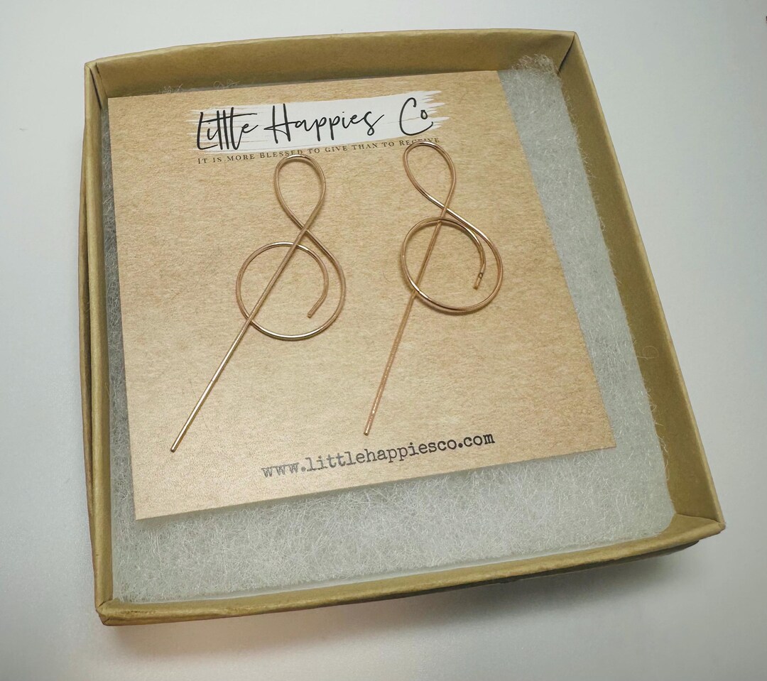 Unique Music Note Earrings, Gift for Music Teachers, Gifts for Her ...