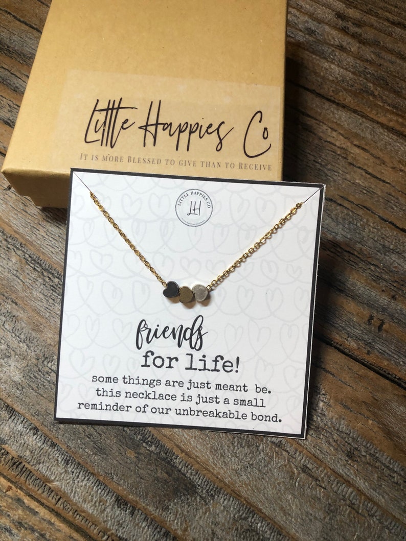 Gift for friend friendship gift friendship necklace best | Etsy