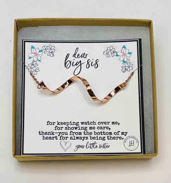 Gift for older sister Big sister gifts Big sis necklace Unique birthday gifts for sister Gift for sister Gift ideas for sister birthday Etsy France