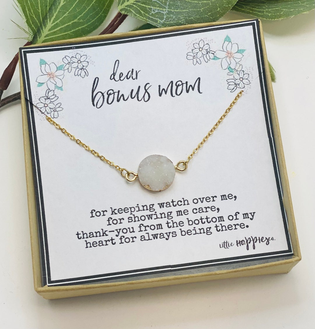 Bonus Mom Gifts, Bonus Mom Necklace, Bonus Mom Jewelry, Bonus Mom ...