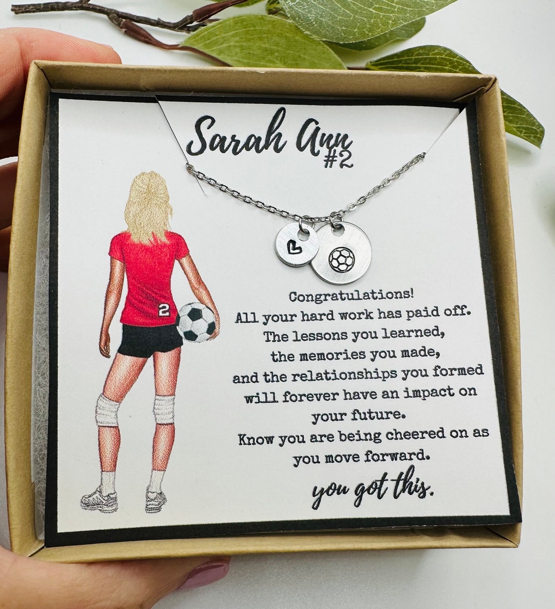 Personalized Soccer Gift, Soccer Necklace, Soccer Team Gifts, Bulk ...