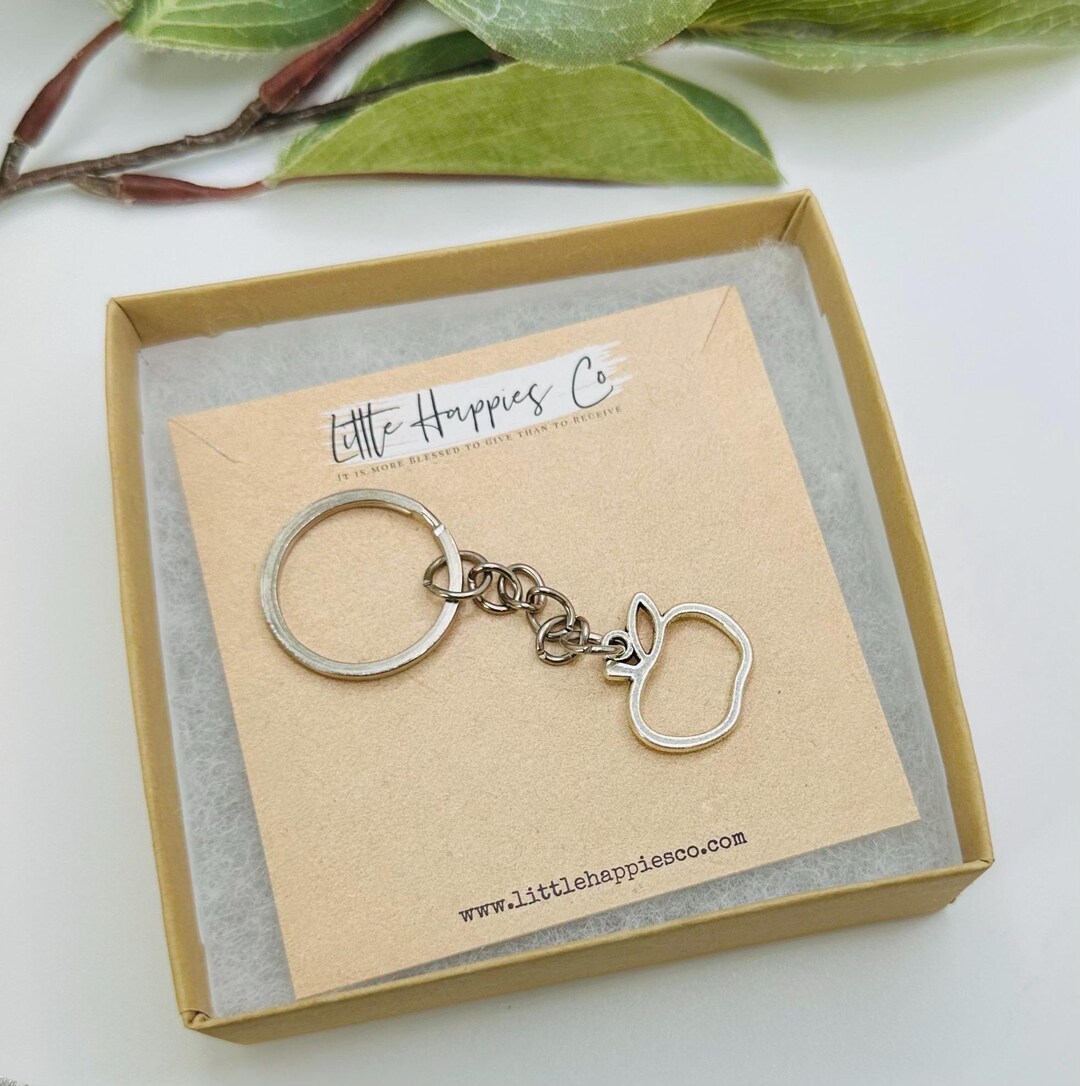 Apple Keychain, Bulk Teacher Gifts, New Teacher, Teacher Appreication ...