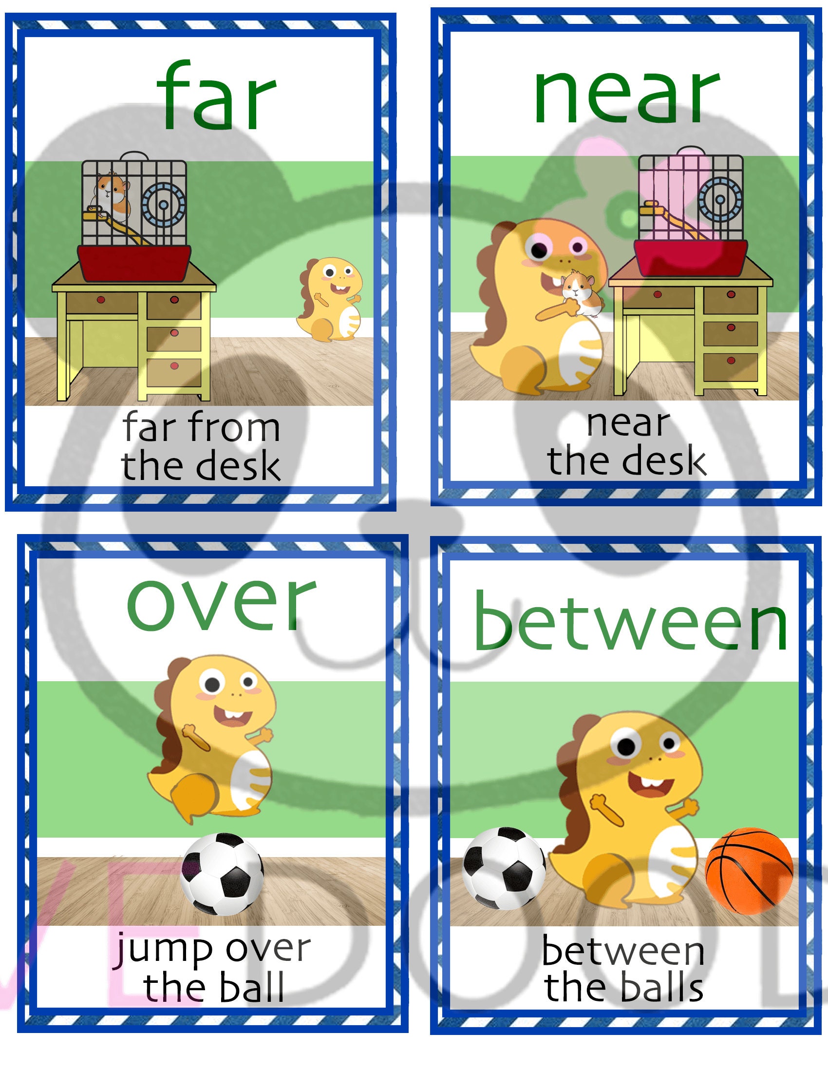 Prepositions Of Place Opposite