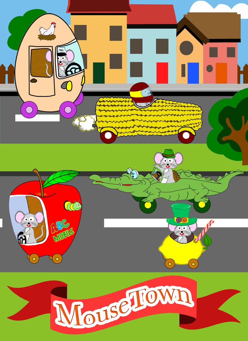 VIPKID Neighborhood Mouse Cars - Etsy