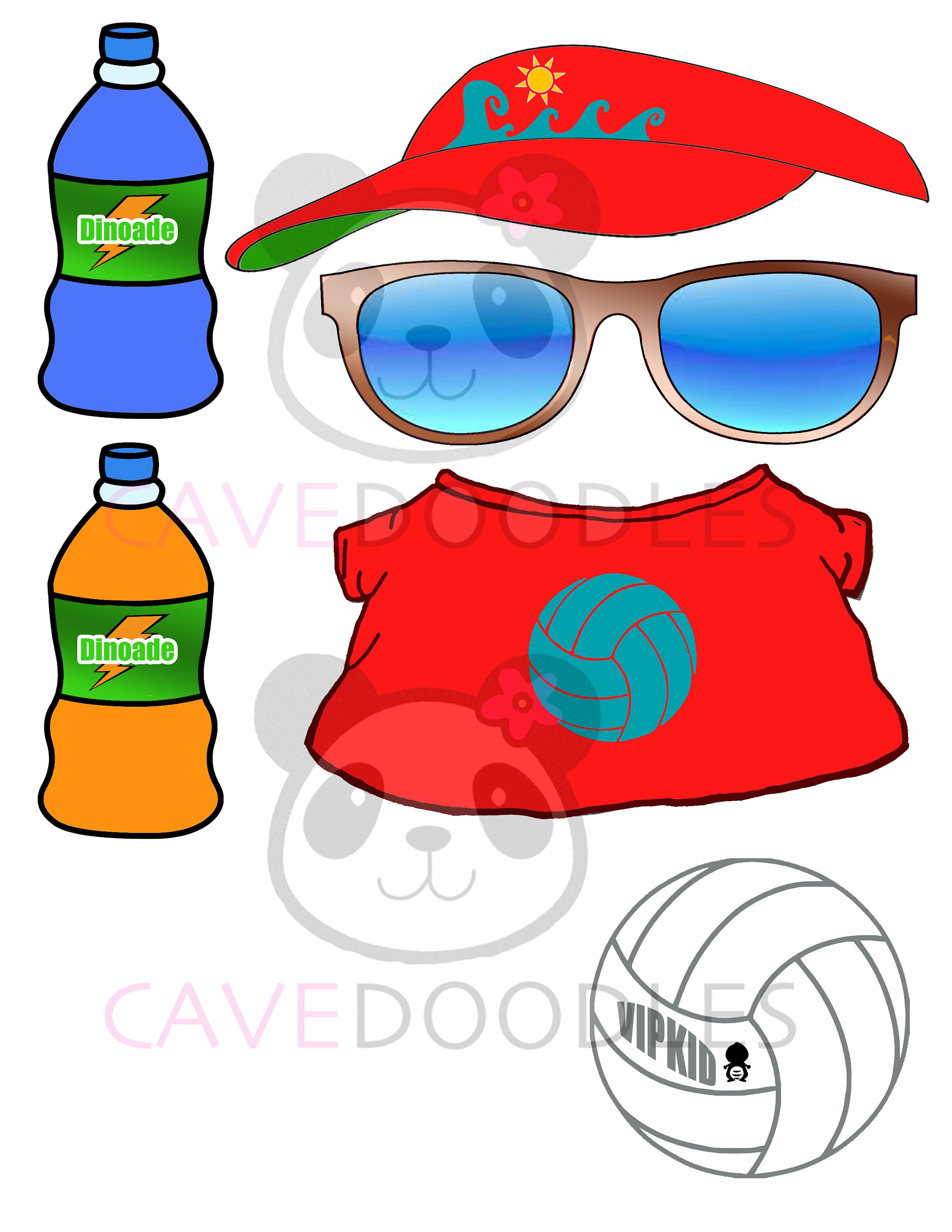 VIPKID Dress up Dino Add on Reward volleyball - Etsy