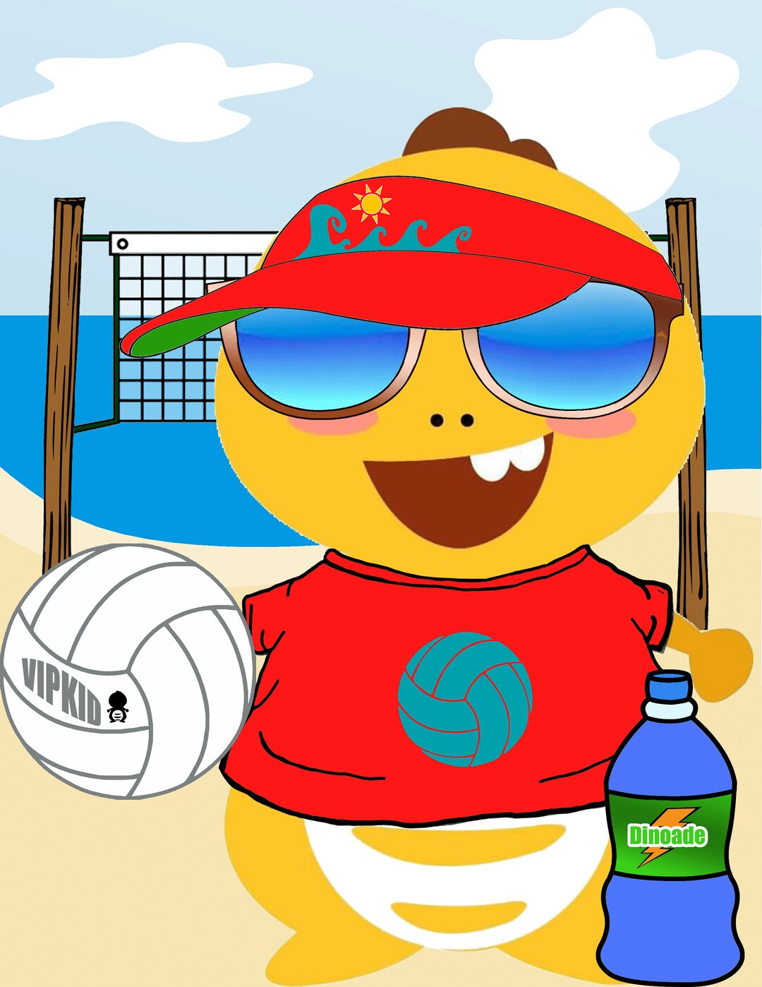 VIPKID Dress up Dino Add on Reward (volleyball) - Etsy