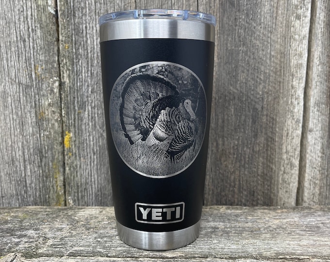 Wild Turkey Yeti 20oz Tumbler Insulated Tumbler Gift for Him Turkey ...