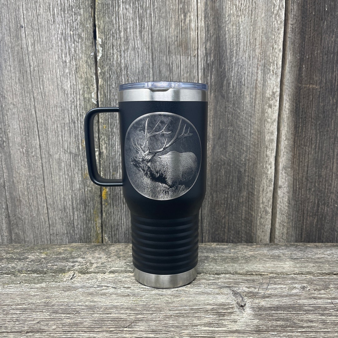 Bugling Elk 20oz Coffee Mug | Insulated Coffee Mug | Gift for Him | Elk ...