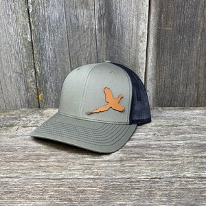 Pheasant Hat Bird Hunting Dad Hat Personalized Hat Leather Patch Hats ...