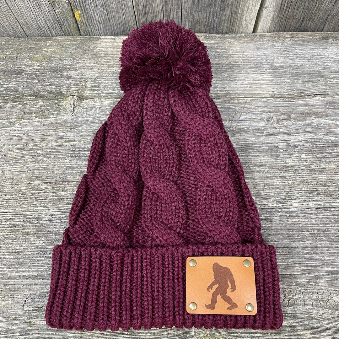 Bigfoot Hat | Sasquatch Hat | Leather Patch Hat | Hunters Gift | Gift ...