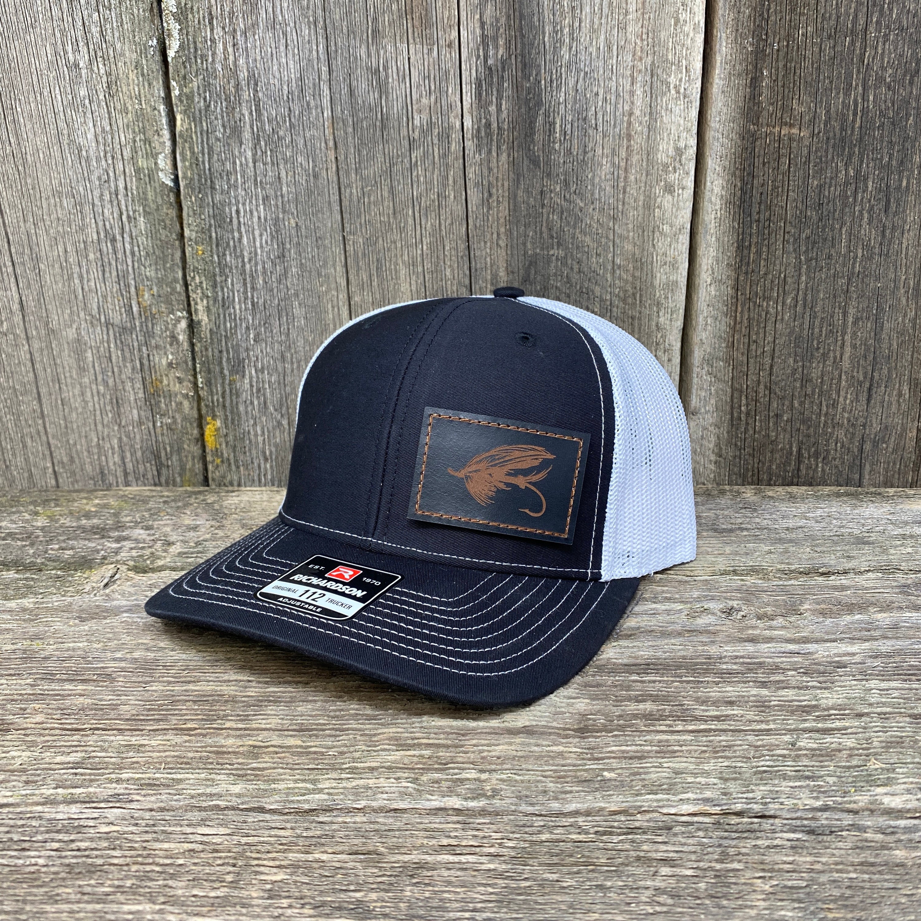 Steelhead Fishing Hat Leather Patch Hat Hunters Gift | Etsy
