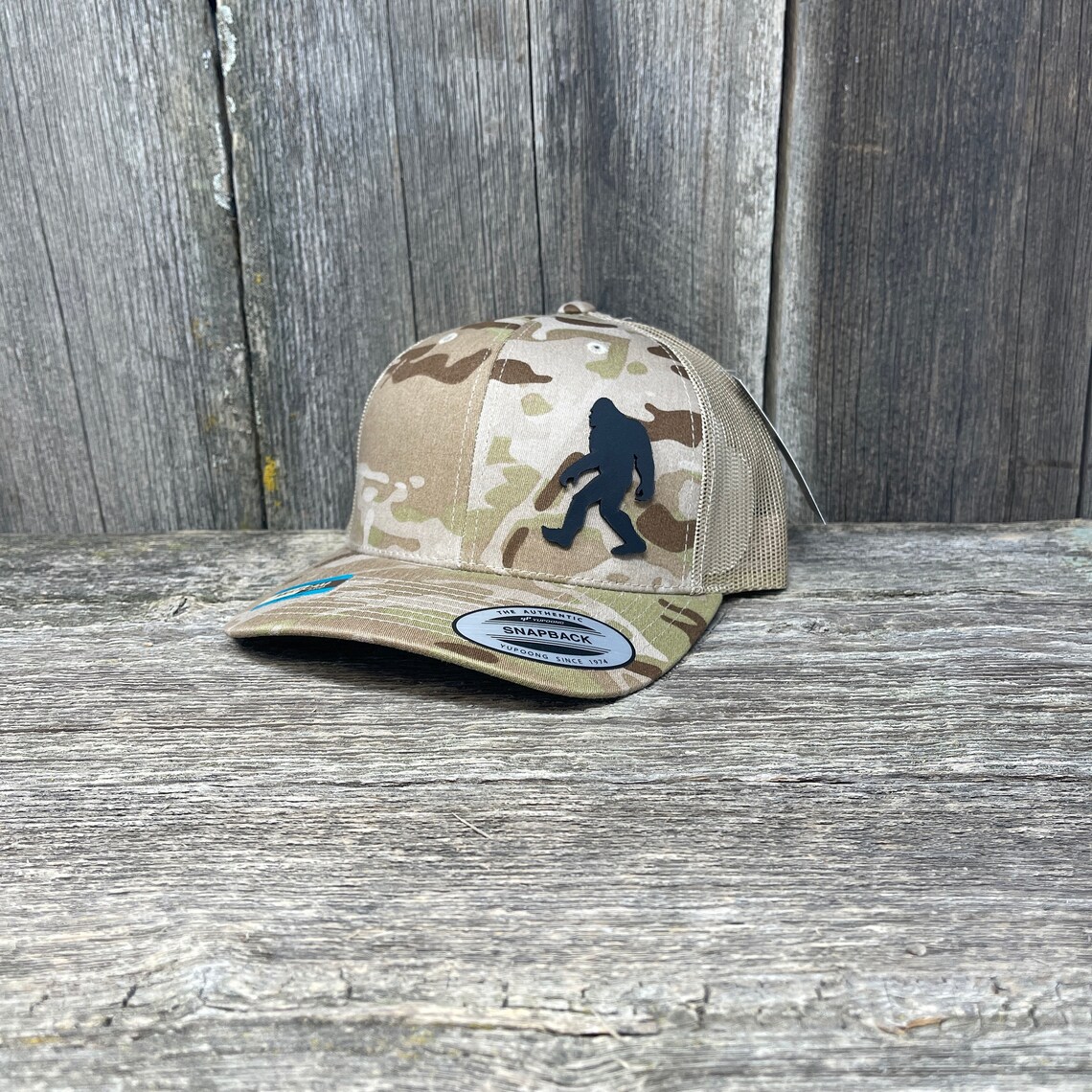 Bigfoot Hat | Sasquatch Hat | Leather Patch Hat | Hunters Gift ...