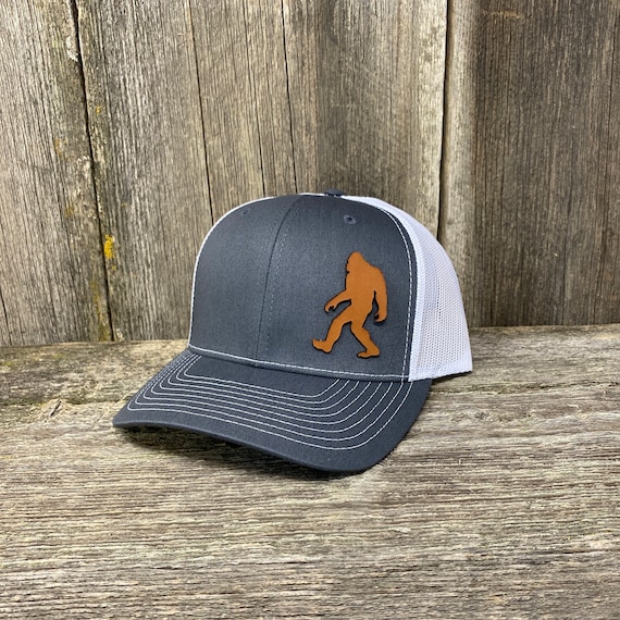 Bigfoot Hat Sasquatch Hat Leather Patch Hat Hunters Gift | Etsy
