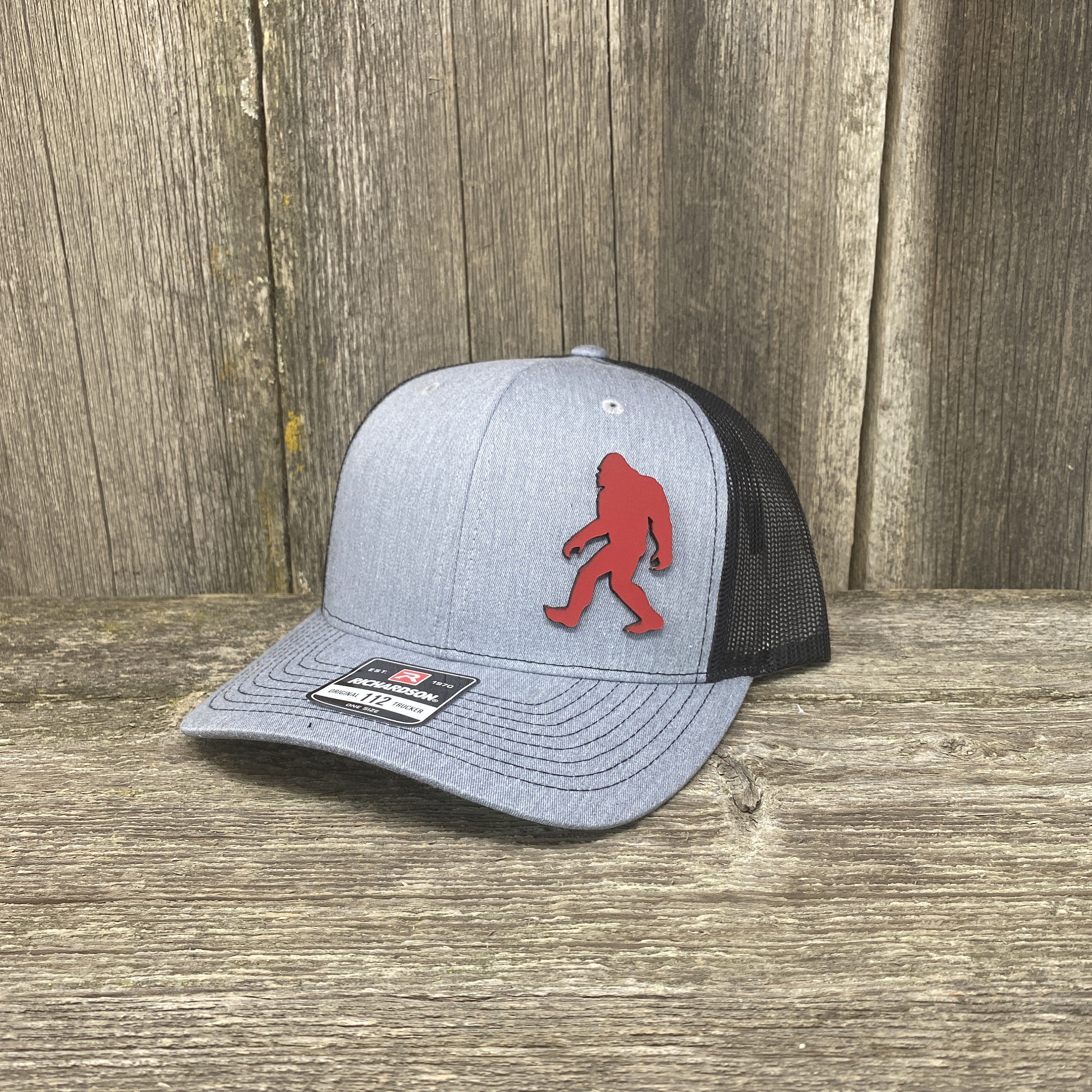 Bigfoot Hat | Sasquatch Hat | Leather Patch Hat | Hunters Gift ...