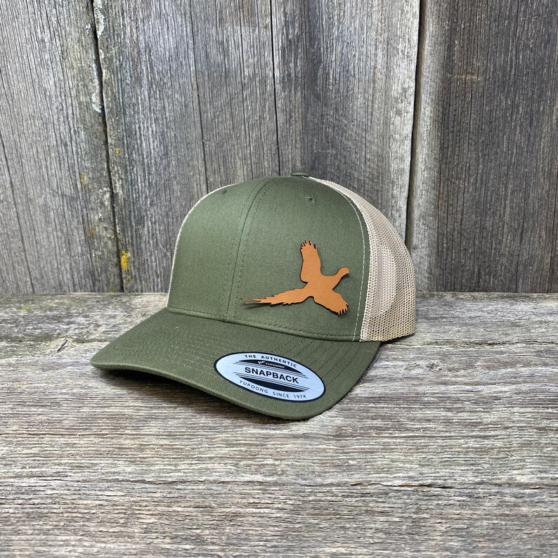 Pheasant Hat | Bird Hunting | Dad Hat | Personalized Hat | Leather ...
