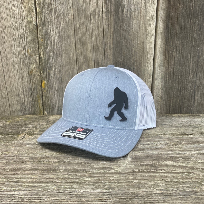 Bigfoot Hat | Sasquatch Hat | Leather Patch Hat | Hunters Gift ...